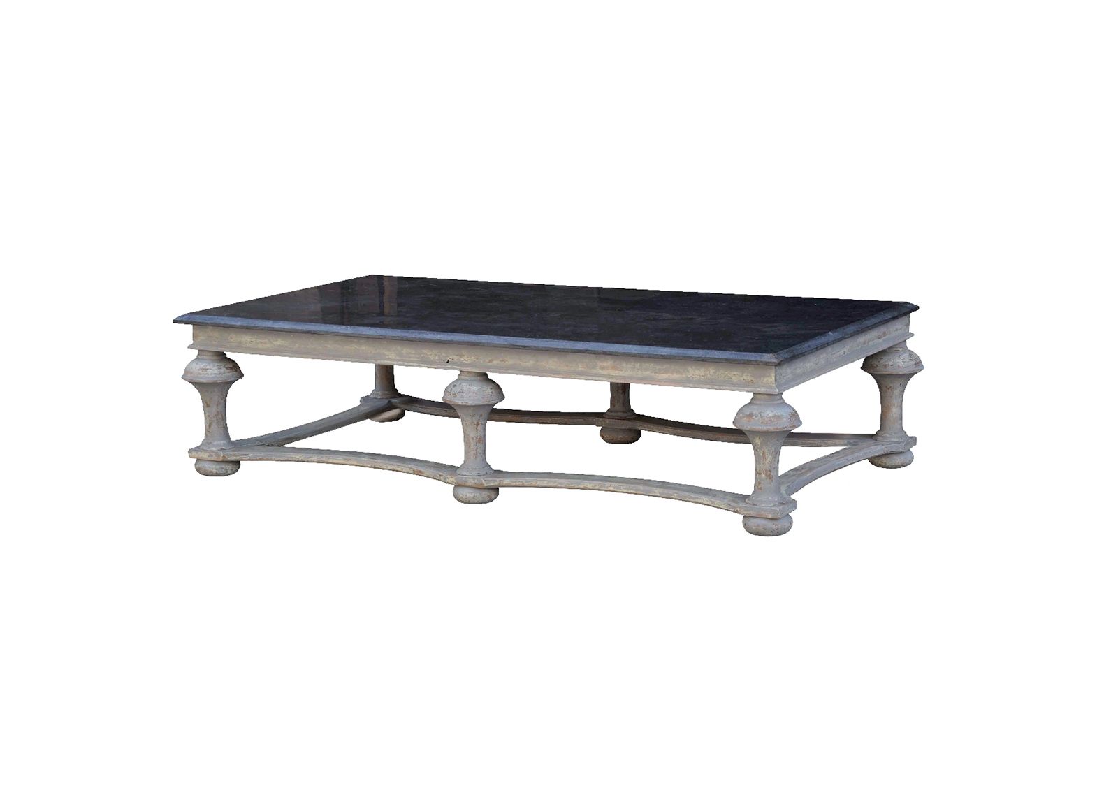 Table basse Signature 6 pieds plateau pierre bleue Givenchy